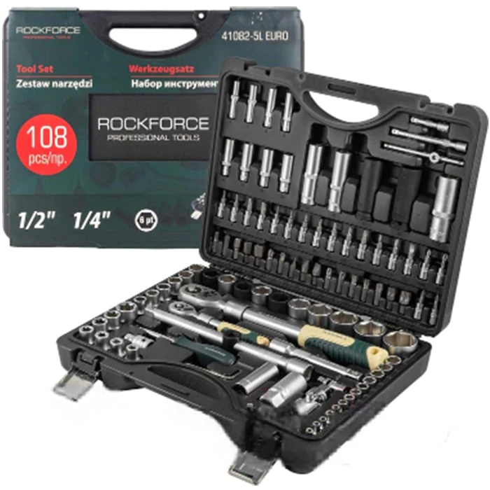 ხელსაწყოების ნაკრები Rock FORCE RF-41082-5L EURO (51643)