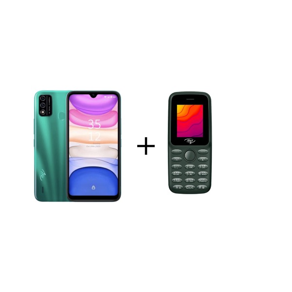 მობილური ტელეფონი ITEL A48 L6006 Green + მობილური ტელეფონი ITEL it2163