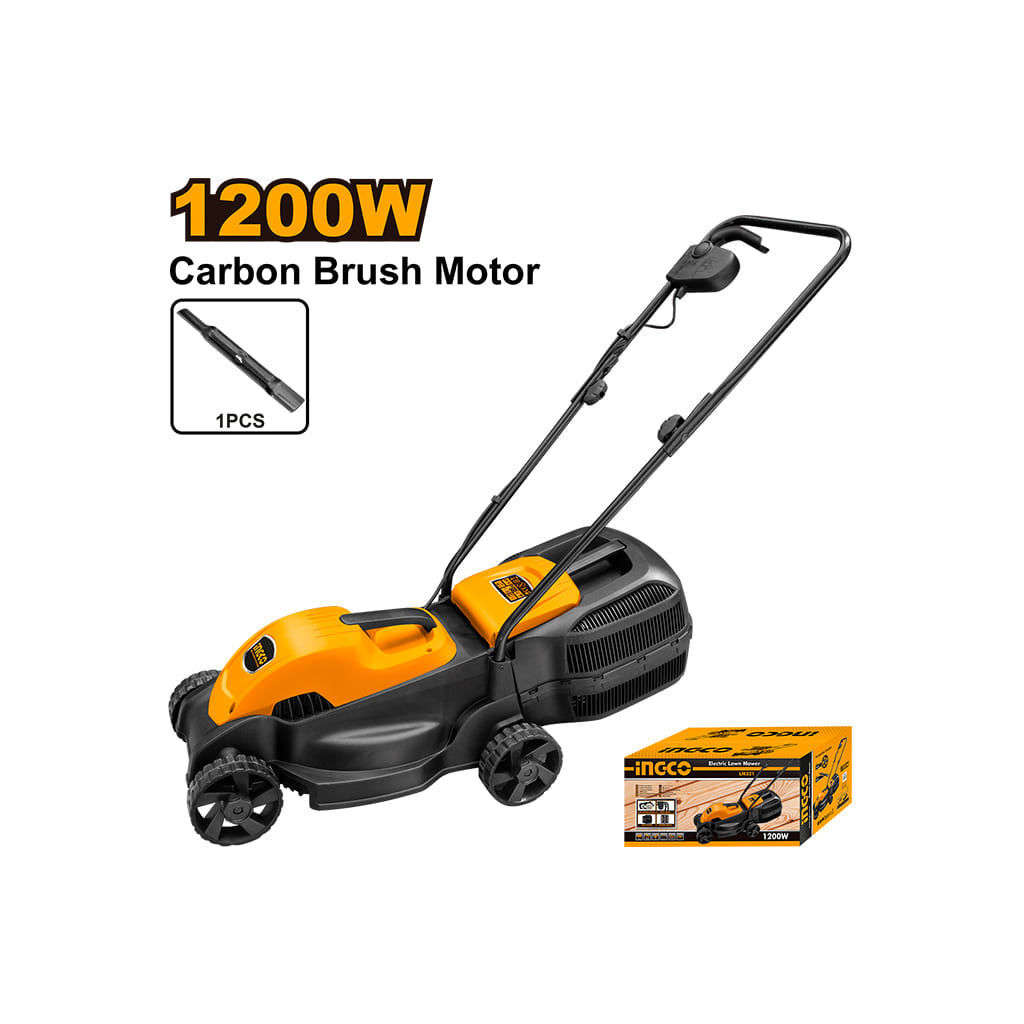 გაზონის ელექტრო სათიბი მანქანა 1200w Ingco Lm321