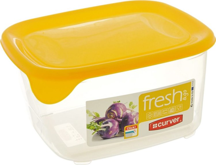 კონტეინერი Curver Fresh&Go 1.2 ლ ყვითელი