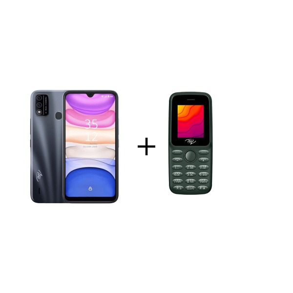 მობილური ტელეფონი ITEL A48 L6006 Black + მობილური ტელეფონი ITEL it2163