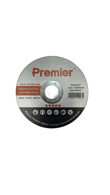 ლითონის საჭრელი დისკო Premier 115 X 1 0 X 22 მმ