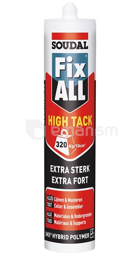 წებო ჰერმეტიკი Soudal Fix All High Tack 290 მლ ყავისფერი