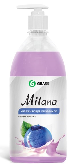 თხევადი კრემ საპონი Grass Milana მოცვი იოგურტში 1000 მლ